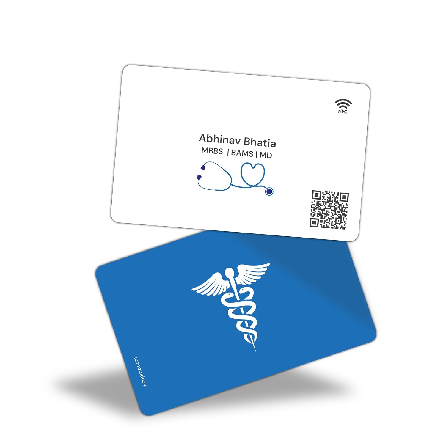 Woopme NFC & QR Professional Card for Doctors – Custom Digital Card fo ...