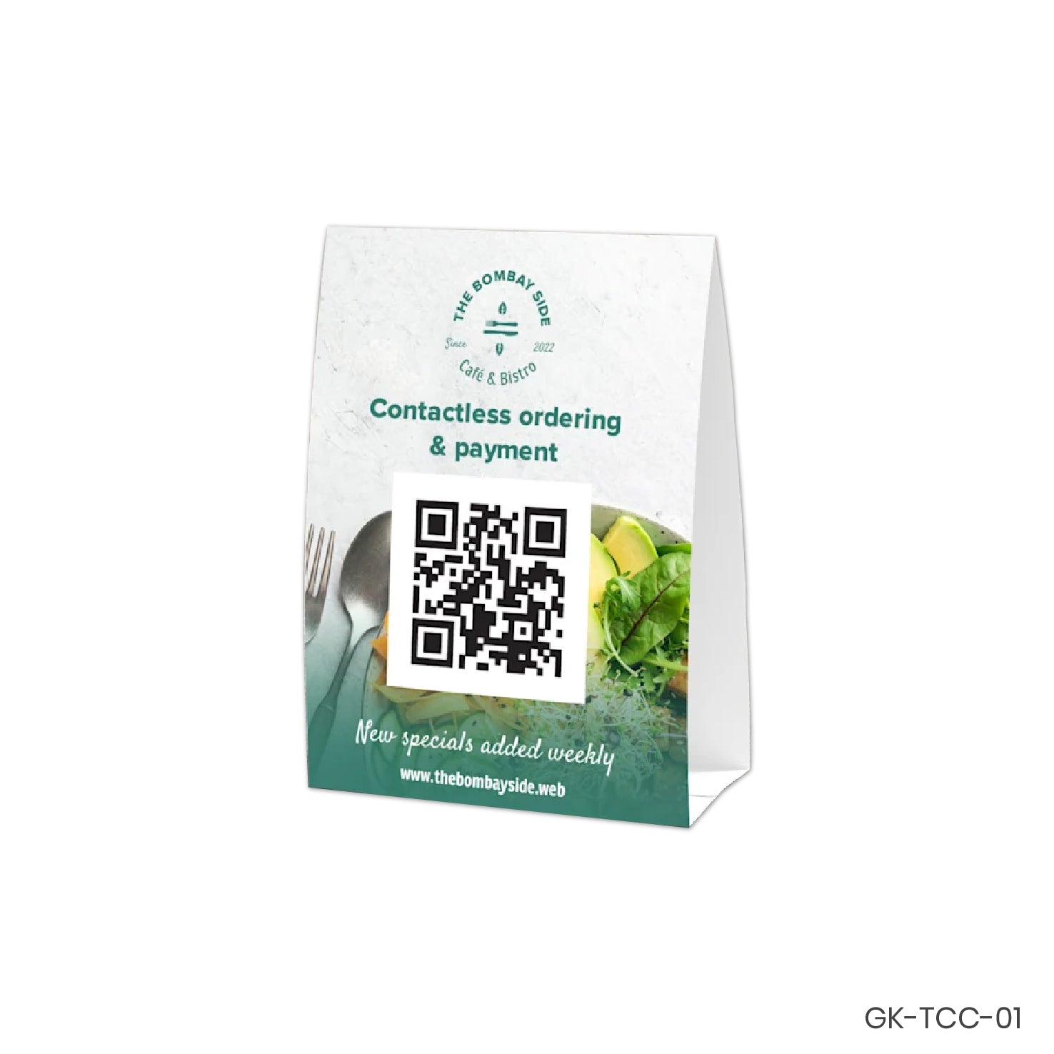 Table Top Tent Cards with QR Code – WOOPME