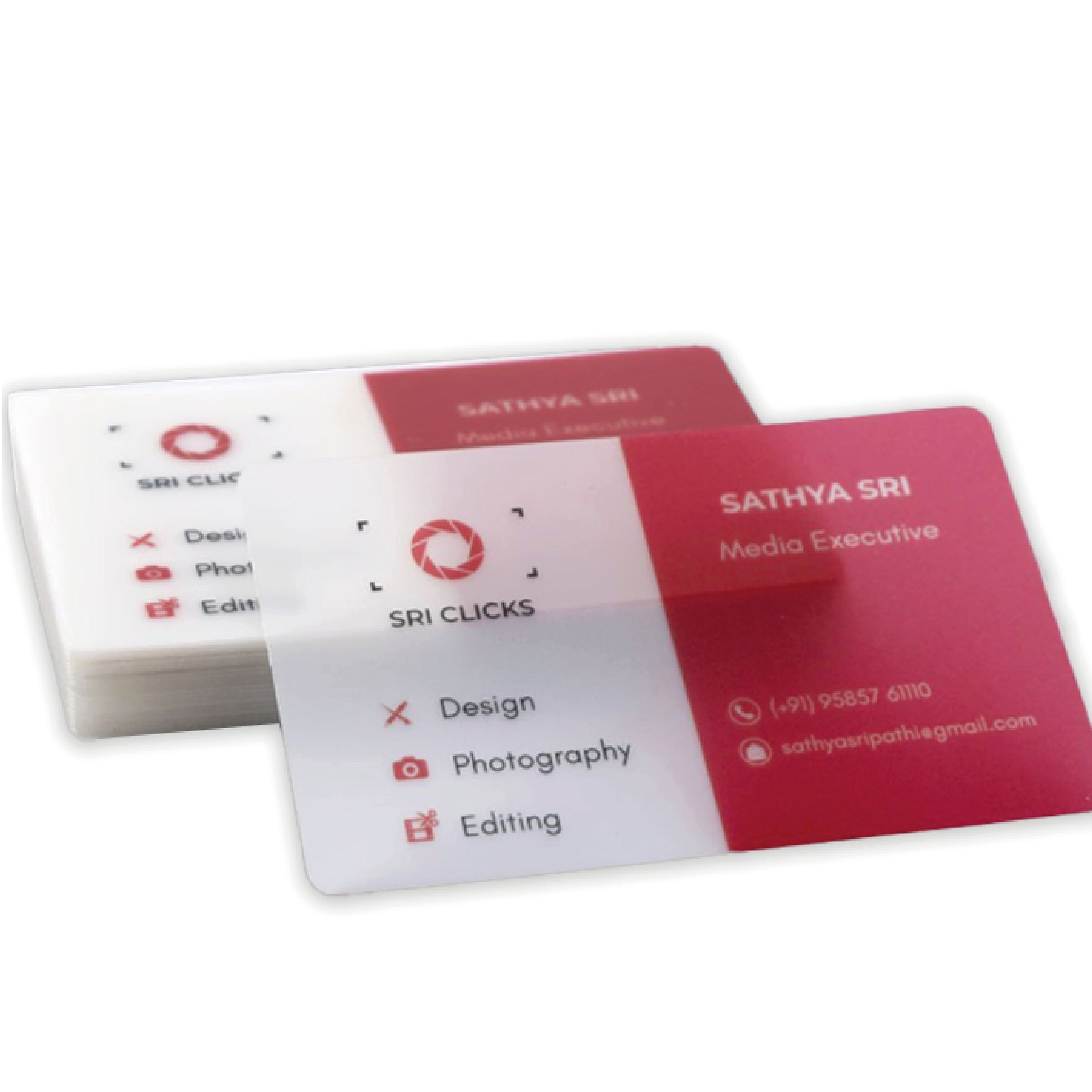 Translucent Business Cards – WOOPME
