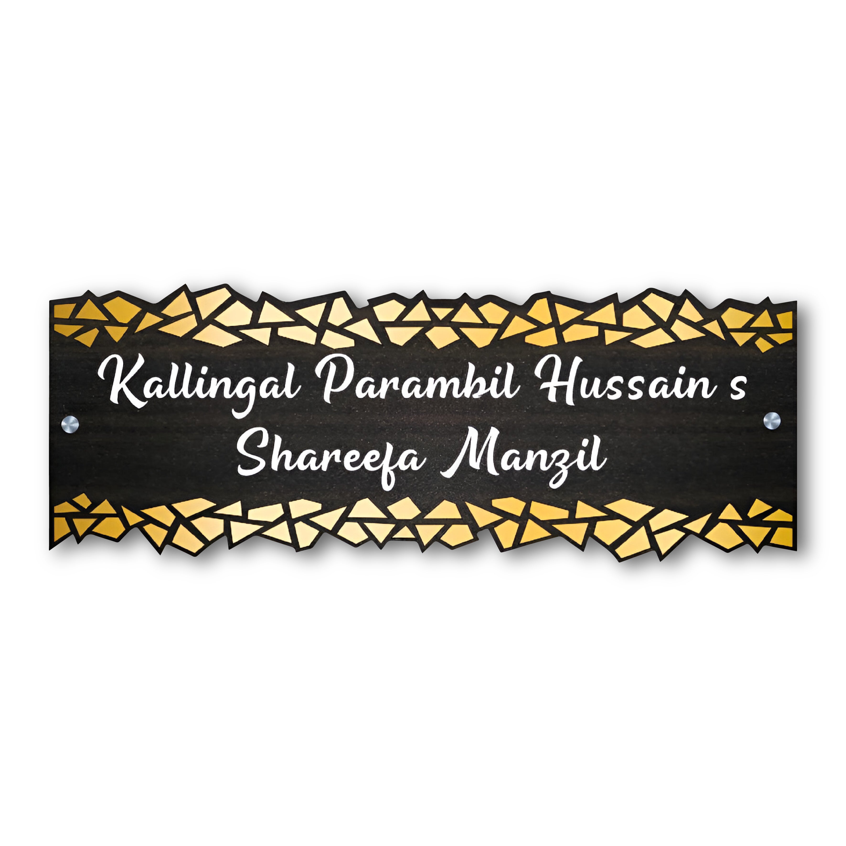 Custom Acrylic Name Plate - Modern Design – WOOPME