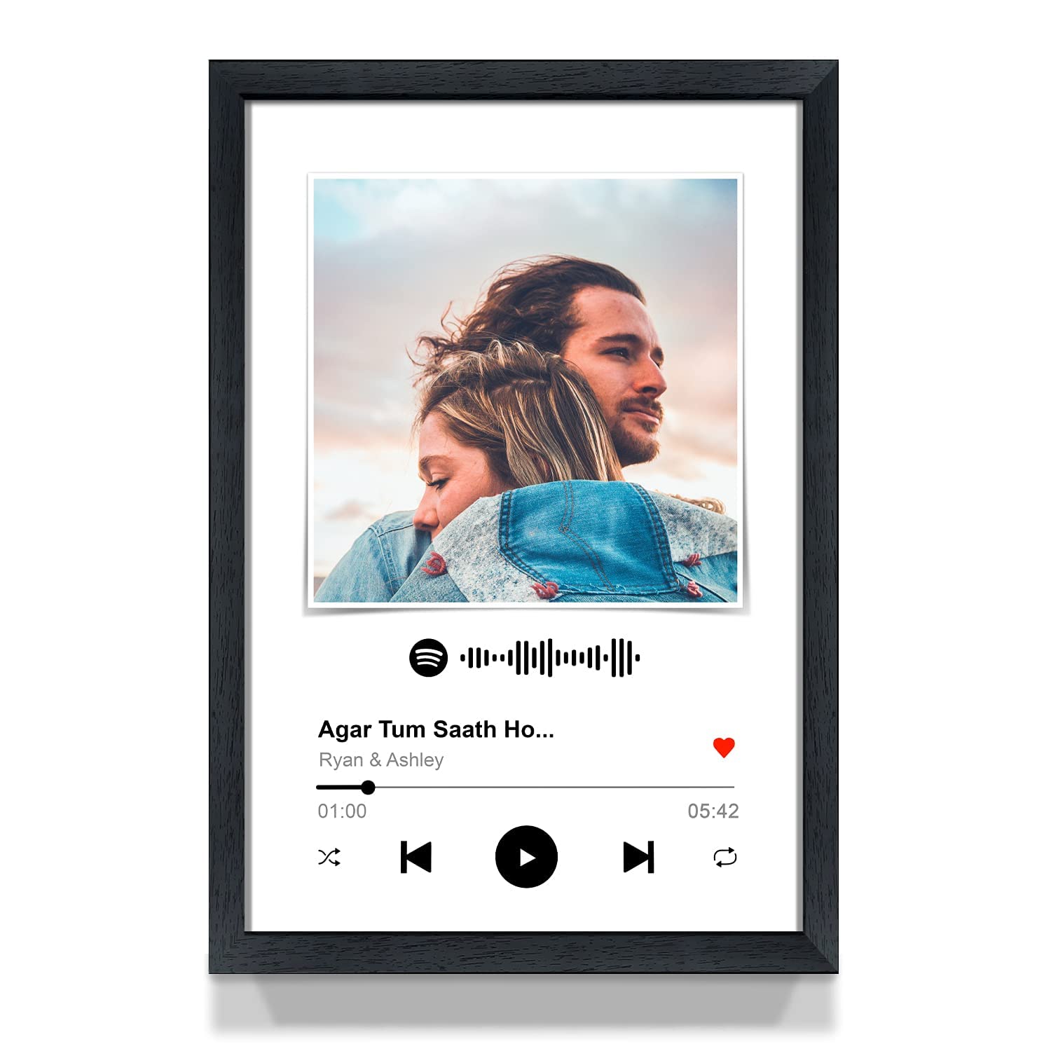 Personalized Spotify Music Photo Frame - 9.5 x 13 inches – WOOPME