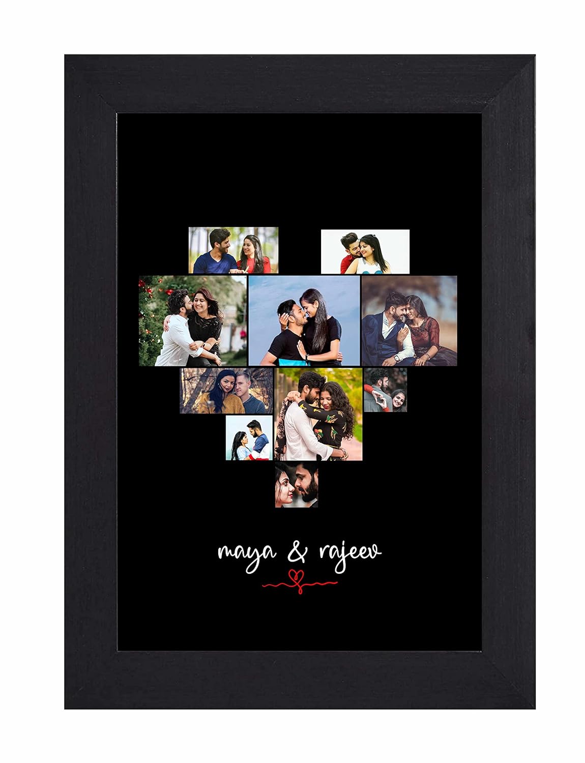 Customized Couple Photo Frame Collage – WOOPME